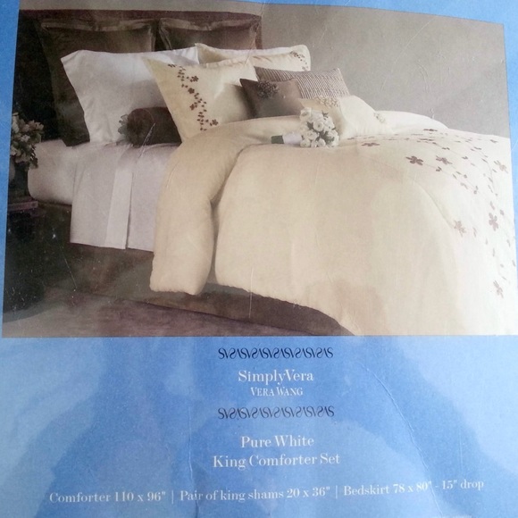 Simply Vera Vera Wang | Bedding | Vera Wang Pure White Comforter Set ...